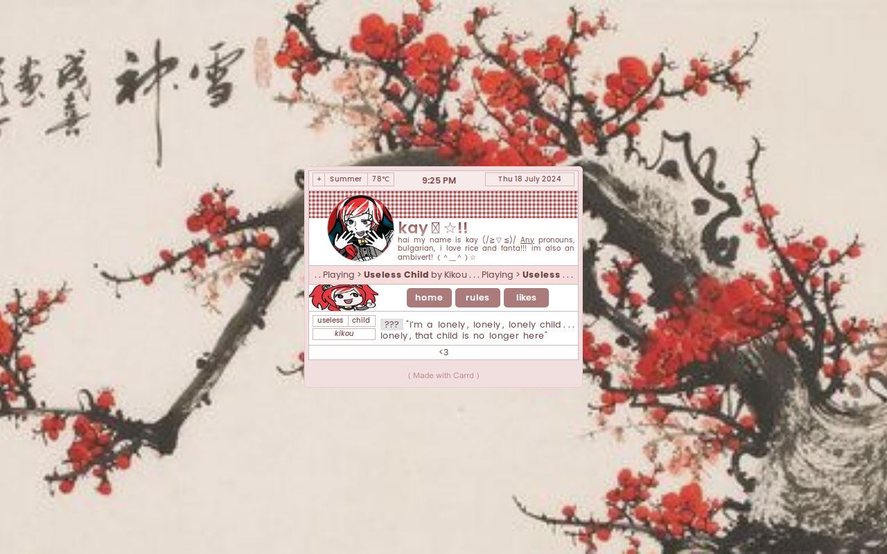 kay’s carrd